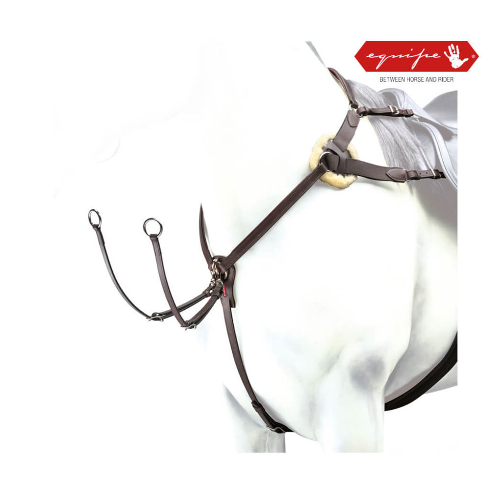 Collegiate Essential 5-Point Breastplate - Brown - Full