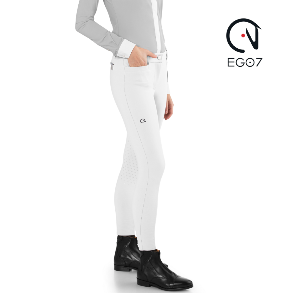 EGO7 Ladies EJ Jumping Breeches White - Equestrian House