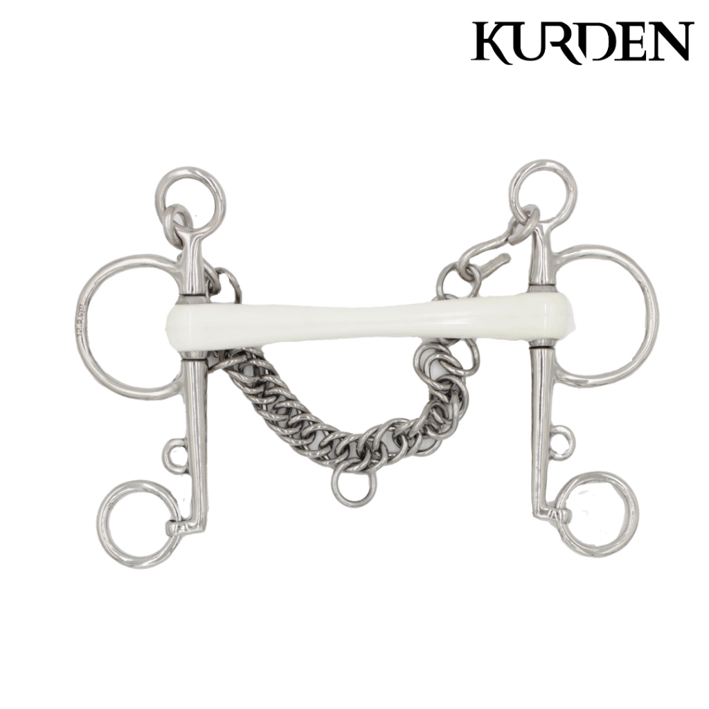 Kurden Mullen Happy Mouth Pelham Bit - Equestrian House